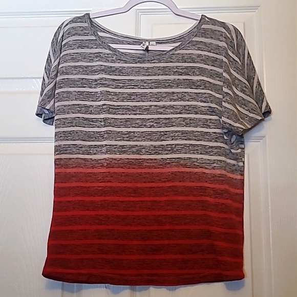 Hang Ten | Tops | Hang Ten Small Ombre Striped Short Sleeve Blouse ...